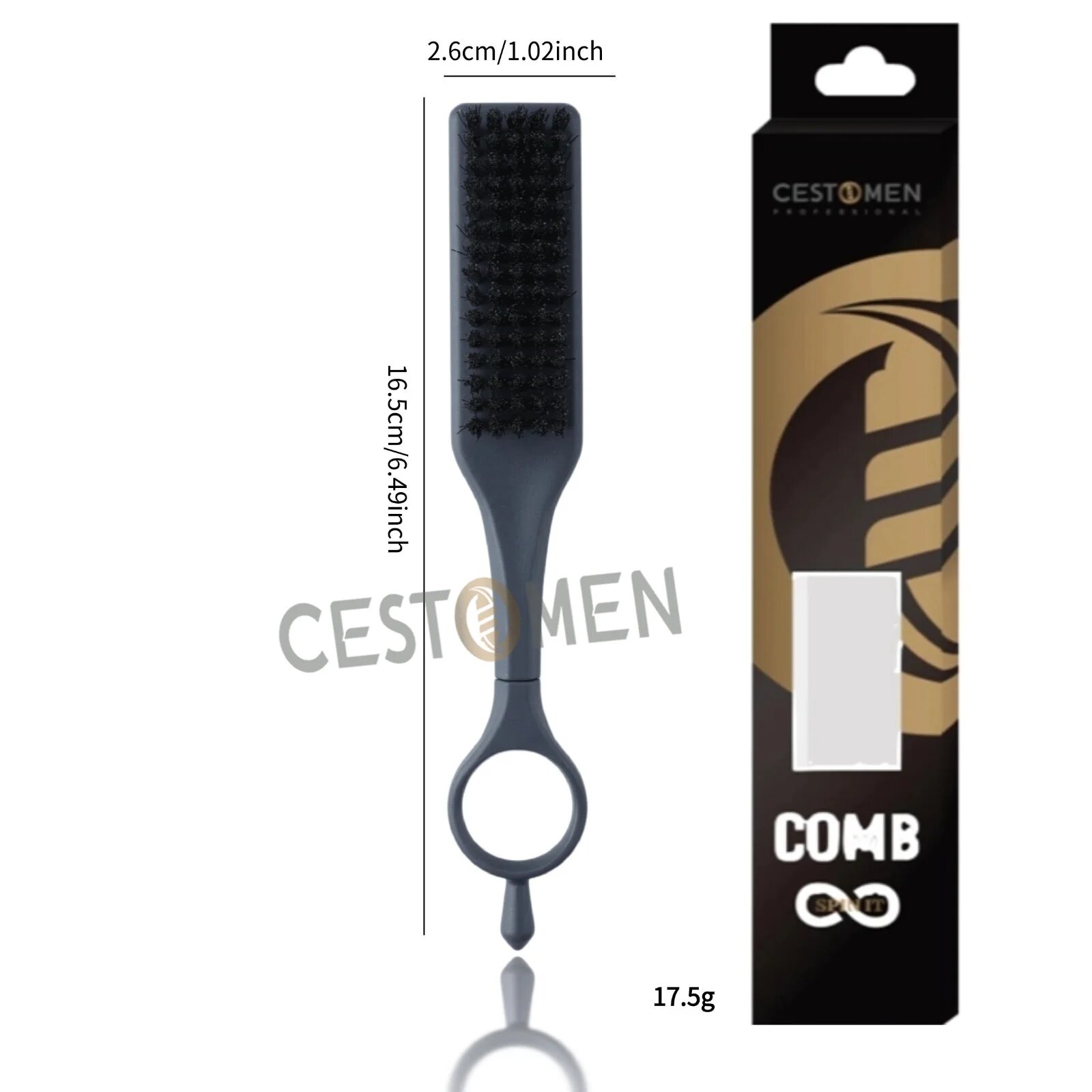 Профессиональная щетка для бритья Cestomen, черная