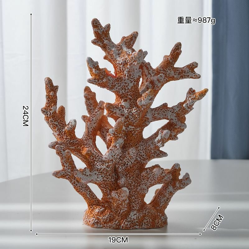 Стеклянные украшения для аквариума, разноцветные кораллы из смолы для оформления аквариума.