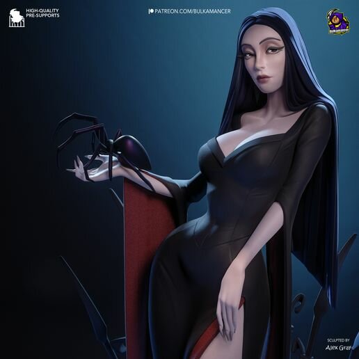 Сборная модель Gothic Mother (The Addams Family), 280мм, 1/8 для покраски