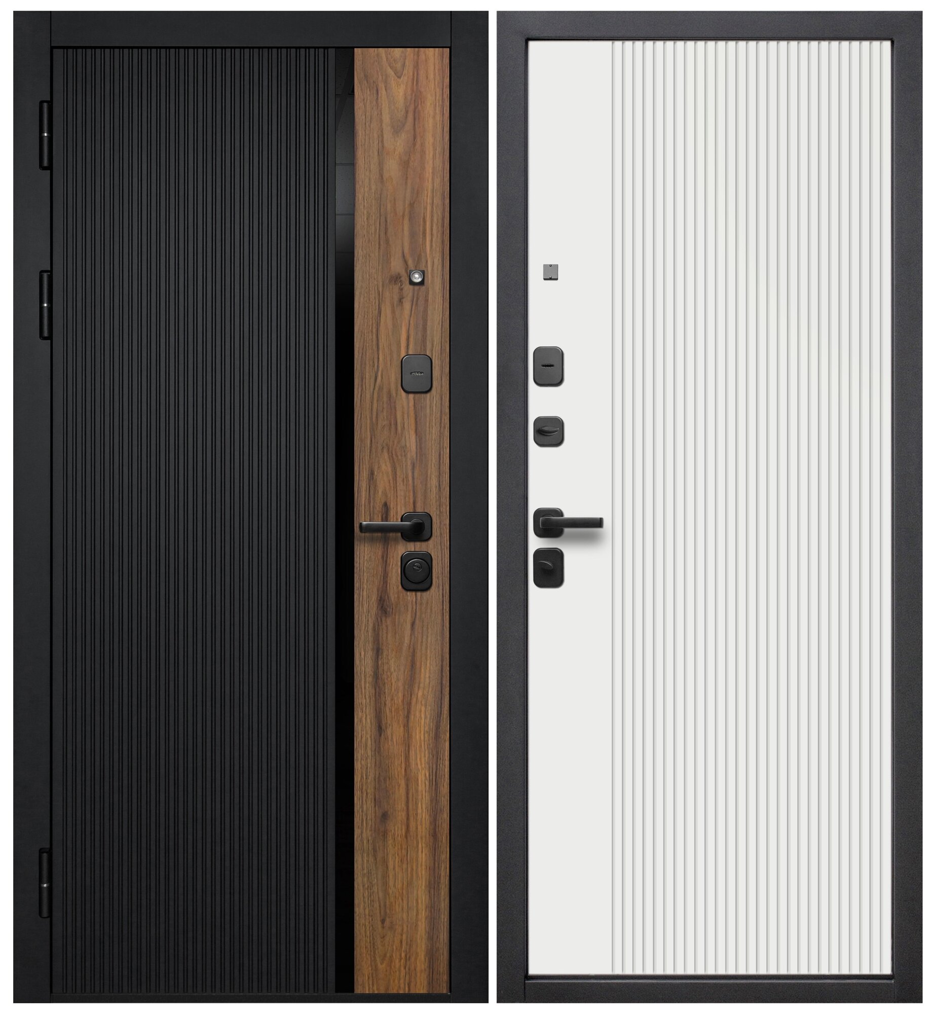 Входная дверь Ferroni 9 см Кантри Эмалит белый (960мм) левая