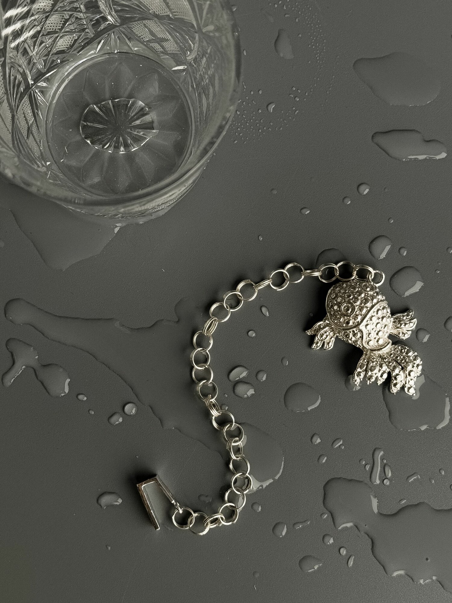 Тутта Серебряный ионизатор воды для дома на цепочке, из серебра 925 пробы в подарочном футляре