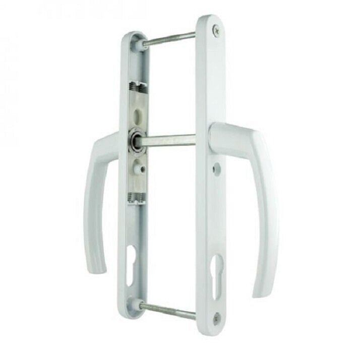 Ручка профильная для пластиковых дверей 25/92 мм белая, подпружиненный