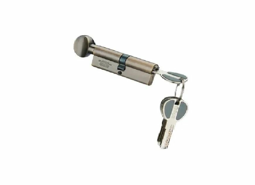 Цилиндровый механизм, латунь Перфорированный ключ-вертушка CW 80 мм бронза