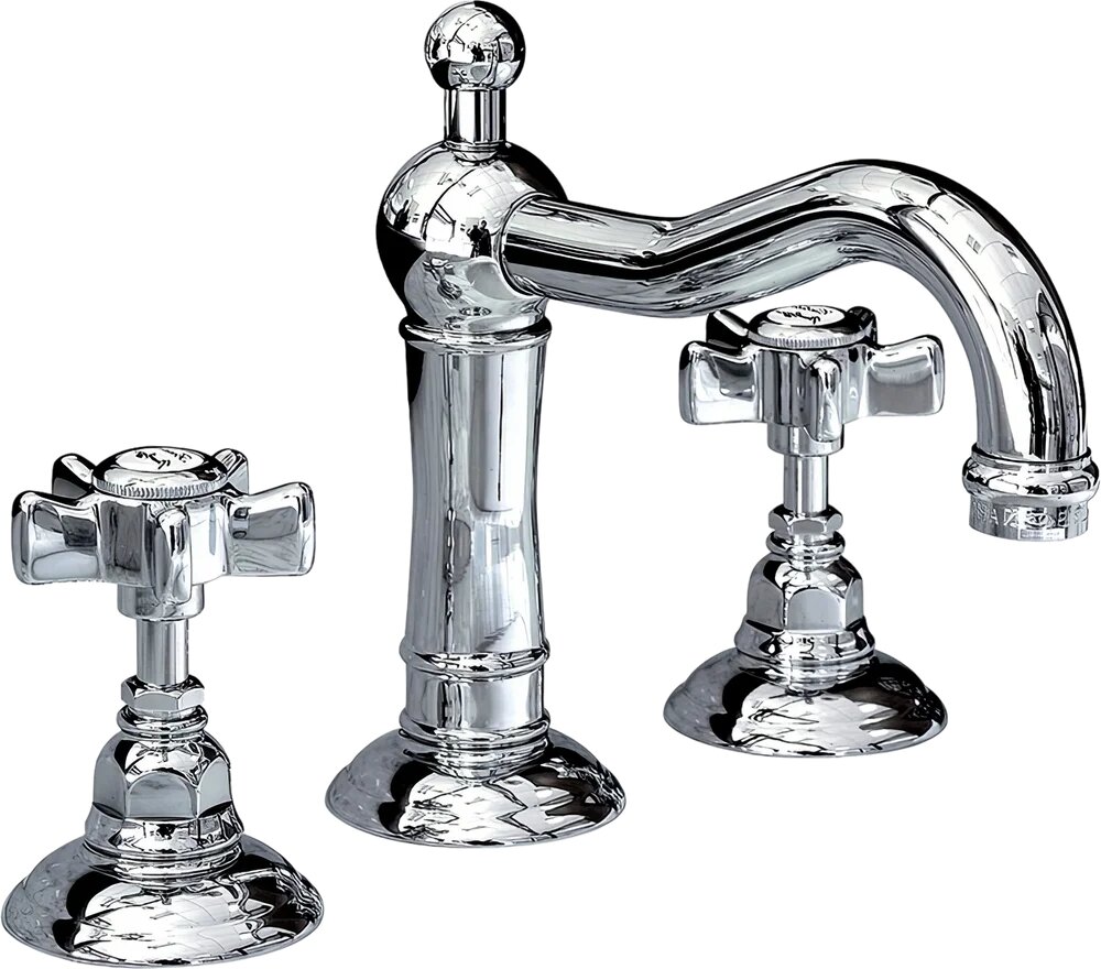 Смеситель для раковины Nicolazzi Tradizionale 1409CR18 хром, глянцевый, кран для ванной в раковину, из латуни, с донным клапаном