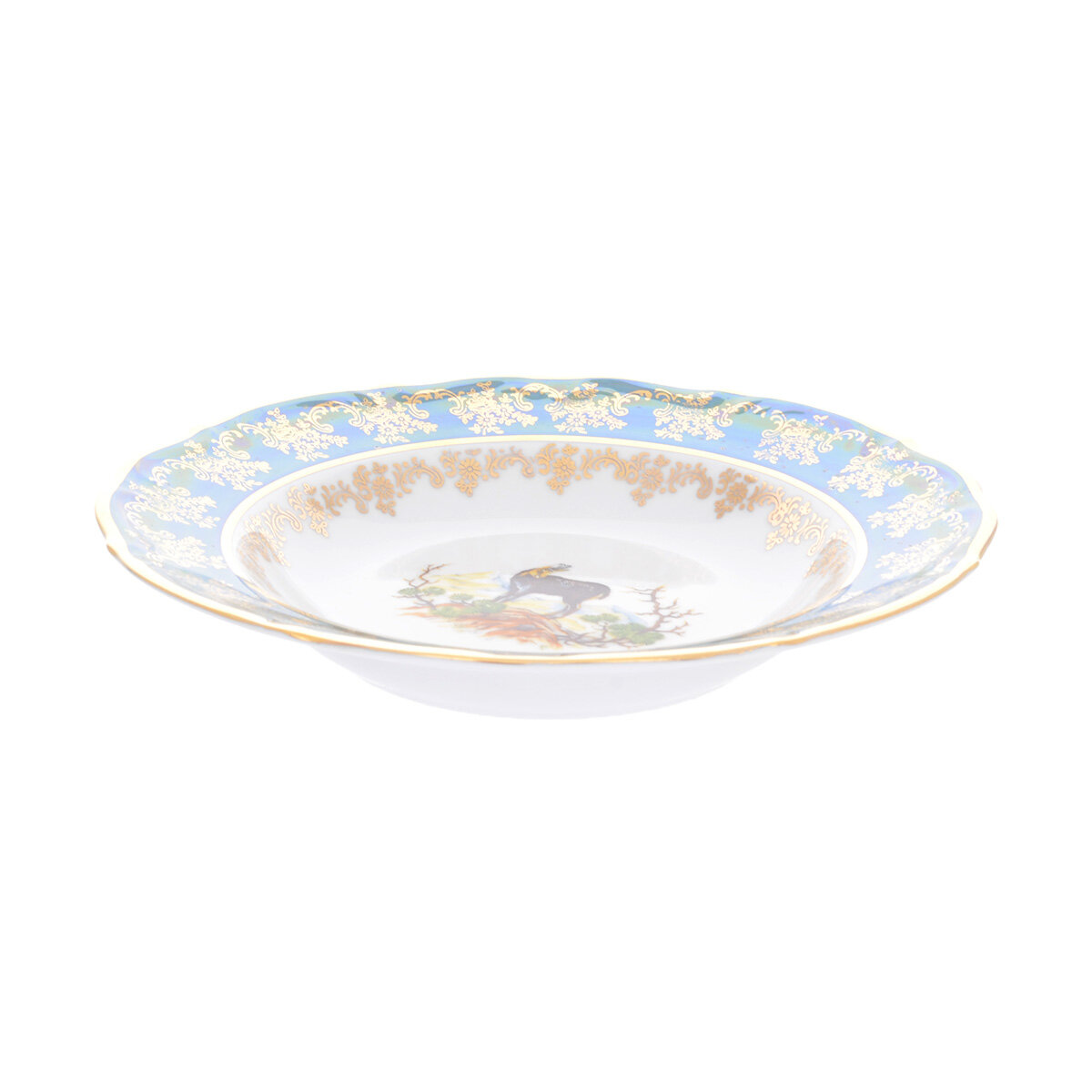 Набор тарелок глубоких Repast Охота зеленая Мария-тереза 23 см (6 шт)