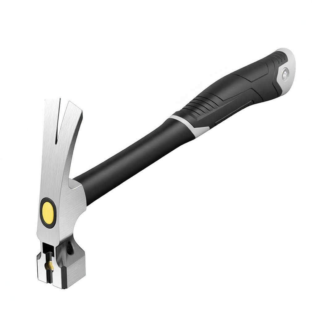 Молоток С Магнитом: Цельнокованая Головы Из Высокоуглеродистой Стали, Магнитный Держатель Для Гвоздей, Эргономичная Резиновая Рукоятка 18 см - Универсальный Инструмент Для Слесарных И Столярных Работ, Молоток Для Дома И Ремонта