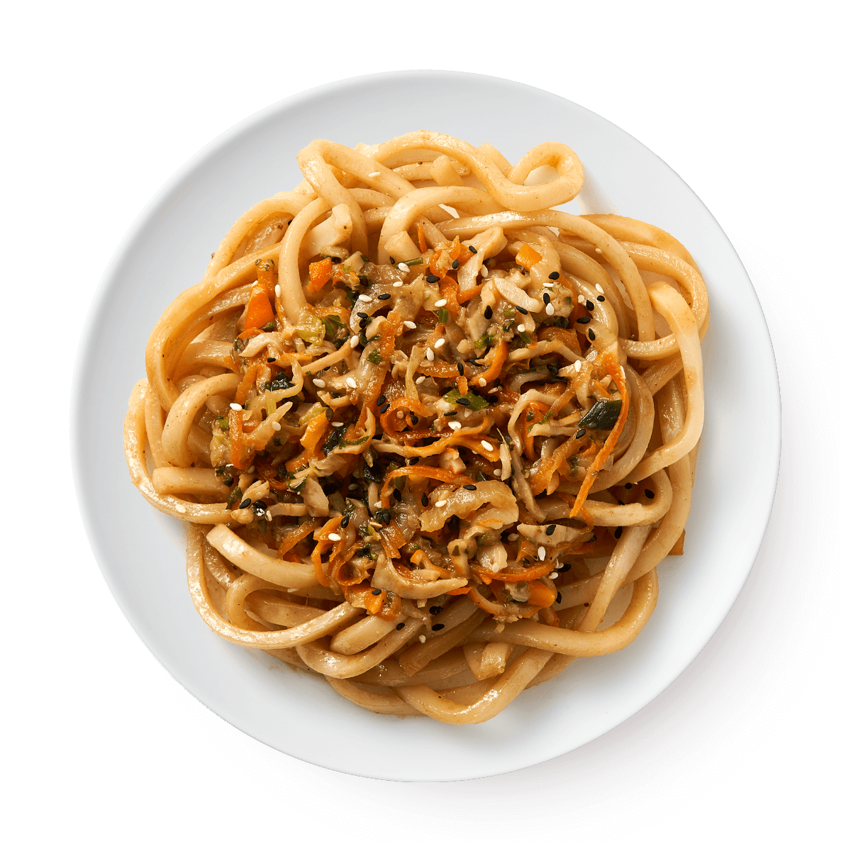 Удон с крабовыми палочками и креветками, лапша, в воке, 220 г