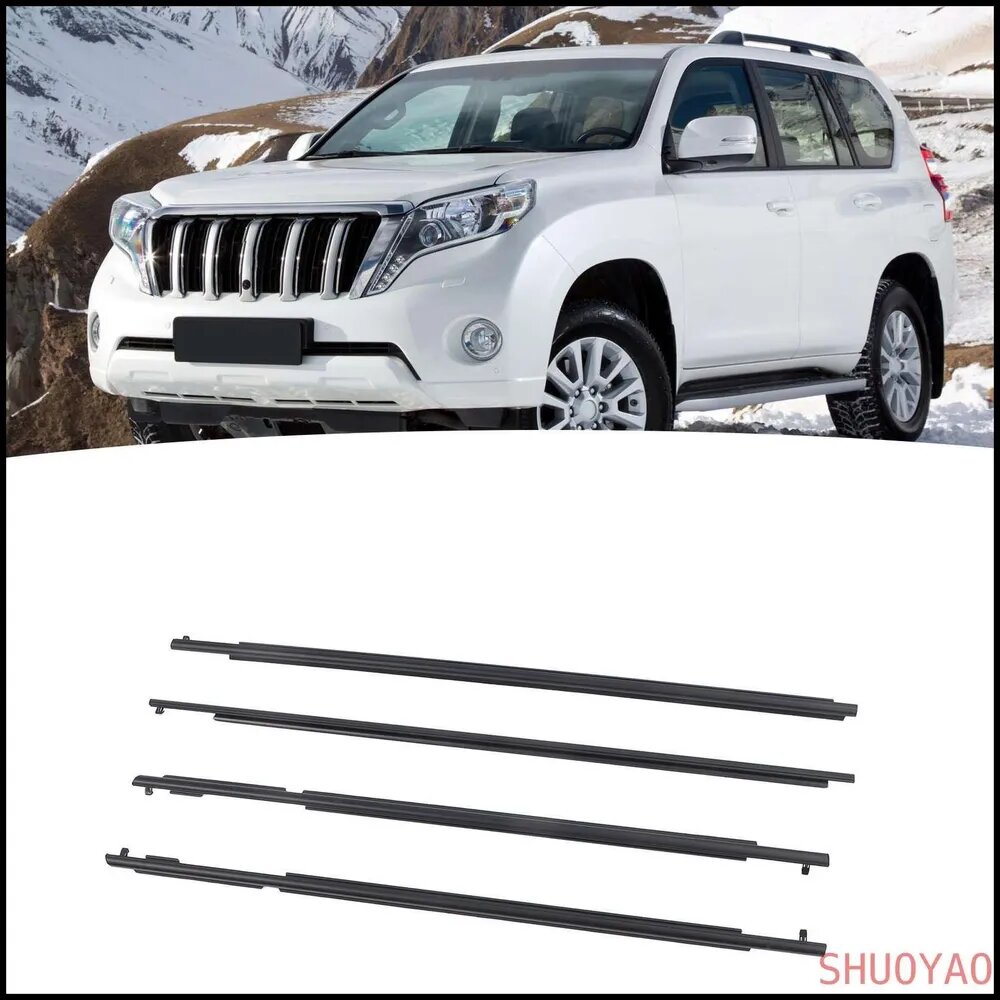 Уплотнитель автомобильный для Toyota Prado, комплект уплотнителей дверей (75711-60072, 75712-60072)