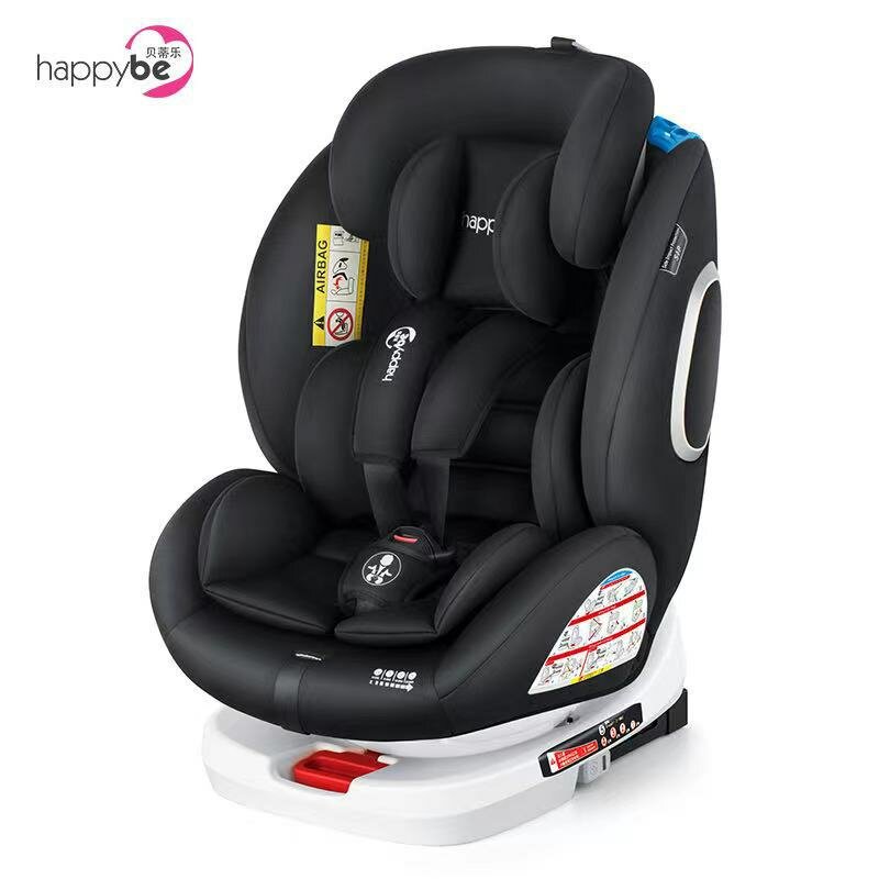 Детское автокресло с жестким интерфейсом ISOFIX, вращающееся на 360 градусов, для младенцев и детей от 0 до 12 лет, с регулируемым наклоном спинки.