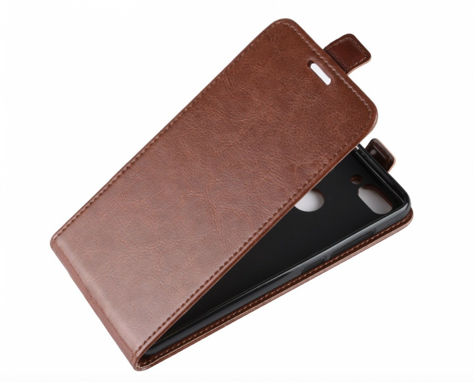 Чехол-флип MyPads для iPhone 7 Plus и iPhone 8 Plus вертикальный откидной коричневый