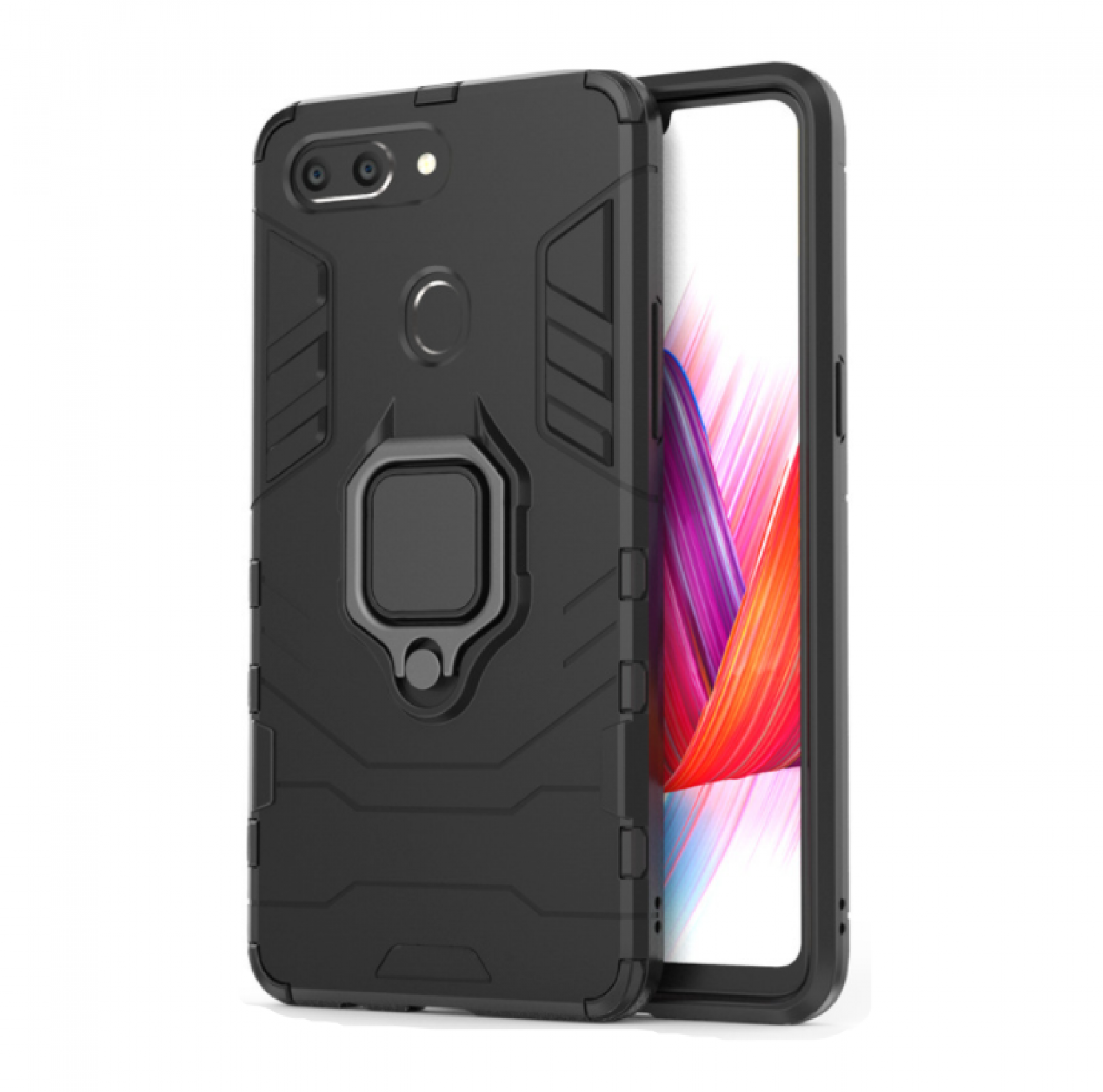 Чехол-бампер MyPads для Oppo K1 / OPPO RX17 Neo противоударный усиленный черный