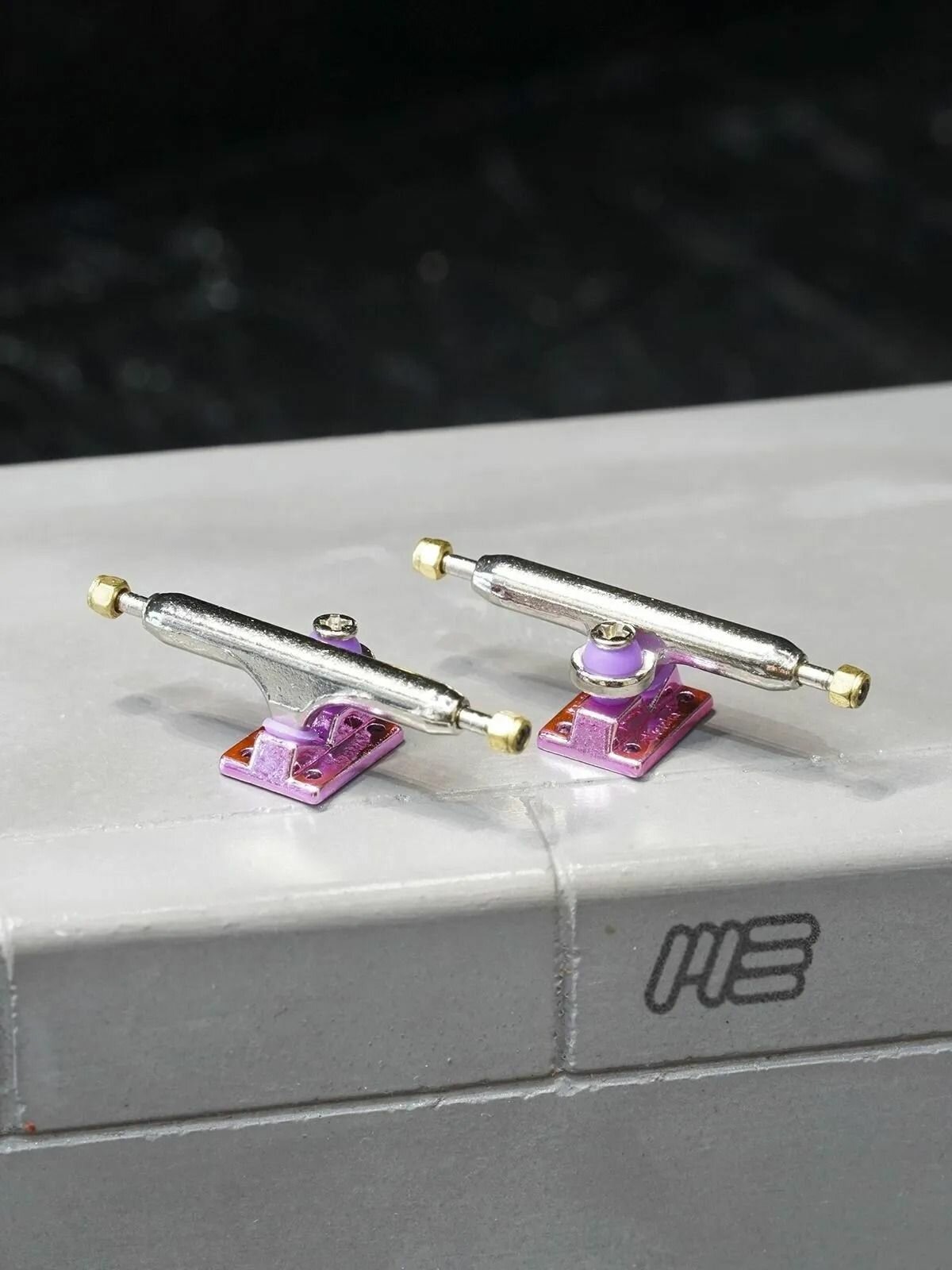 Траки для фингерборда MSS Pro 2.0 inverted 32 мм silver/pink