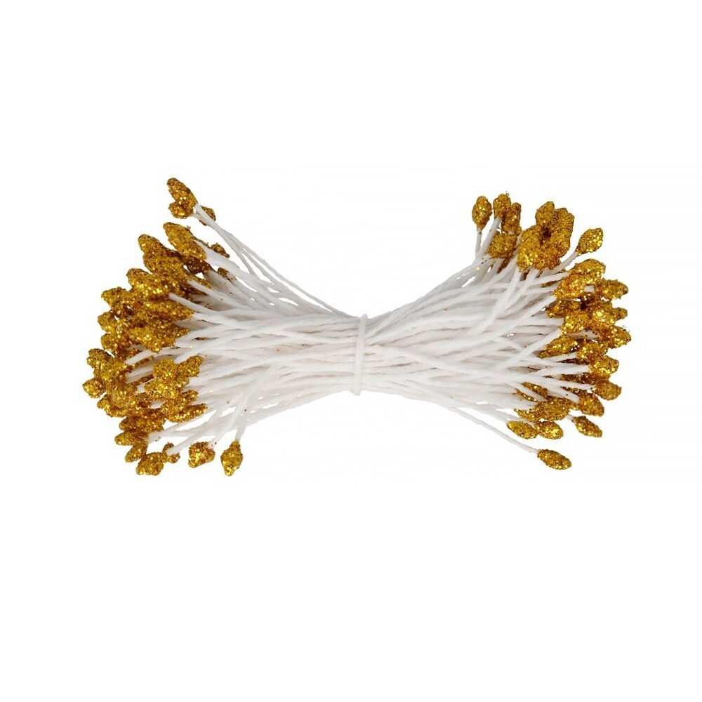 Декоративные элементы Blumentag fiorico, тычинки для искусственных цветов, 10х85 шт, под золото
