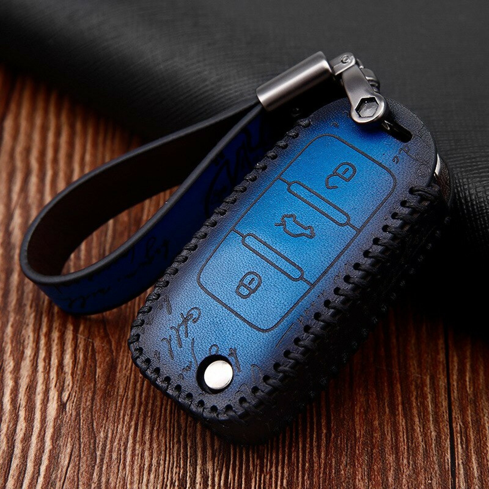 Защитный кожаный чехол MyPads для ключей ŠKODA RAPID OCTAVIA KODIAQ SUPERB KAROQ Fabia Yeti