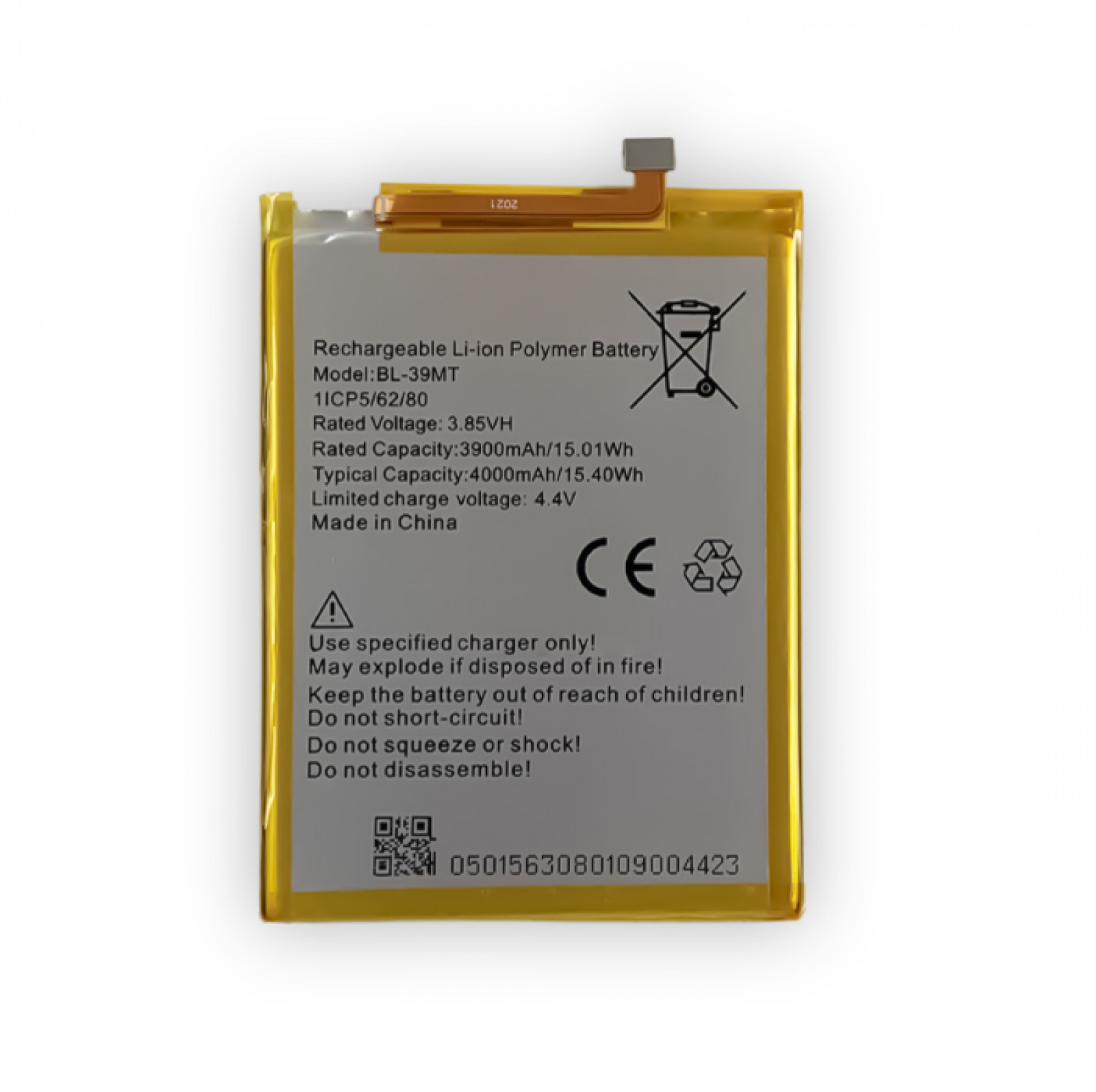 Аккумуляторная батарея MyPads BL-39MT 4000mAh для TECNO Camon 15 PRO