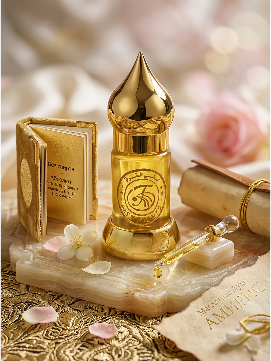 Масляные духи East Nights "Амирис", унисекс, флакон с дозатором, 3мл