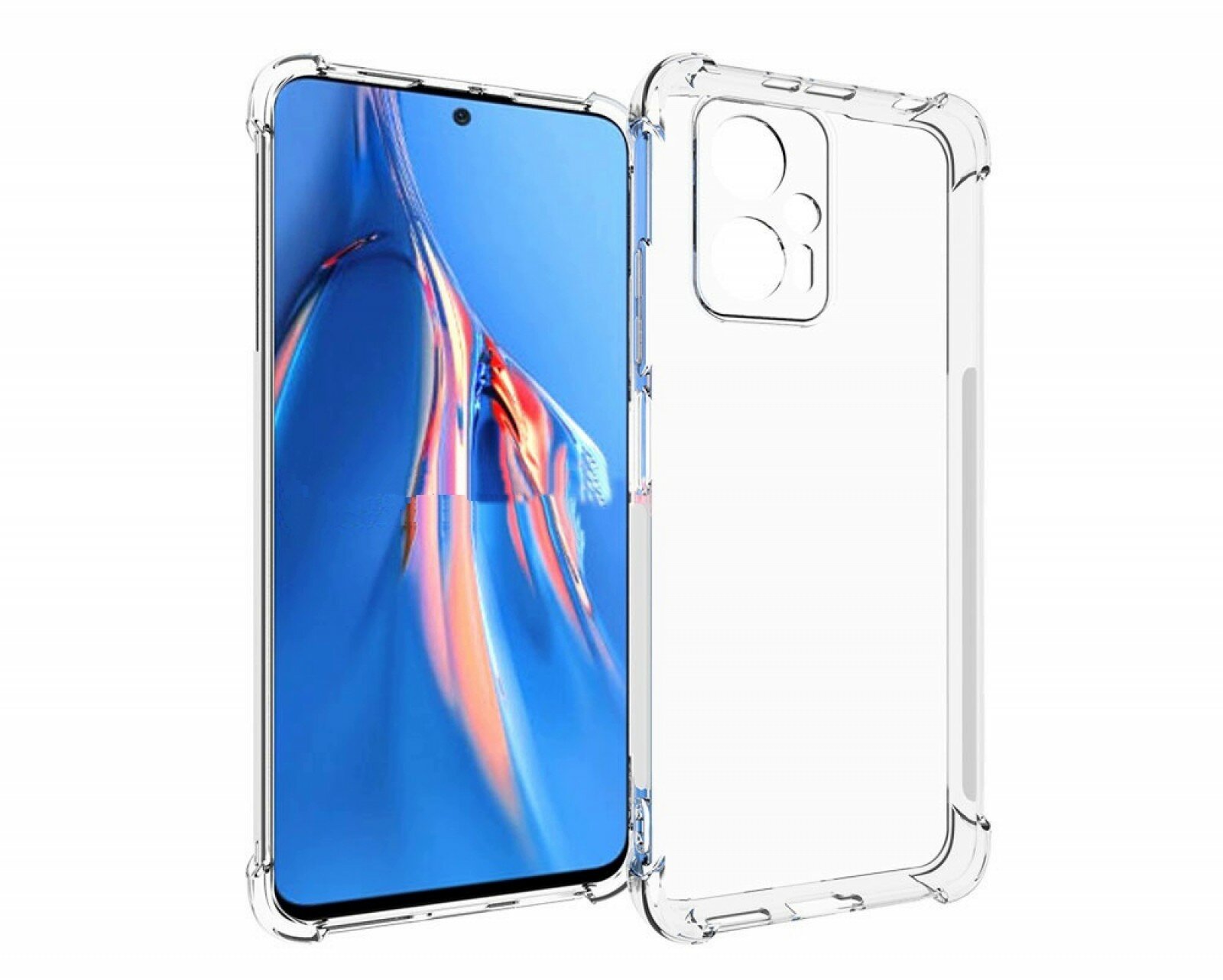 Чехол-бампер MyPads Tocco для Xiaomi Redmi Note 11T Pro / 11T Pro Plus / Poco X4 GT прозрачный с усиленной защитой углов