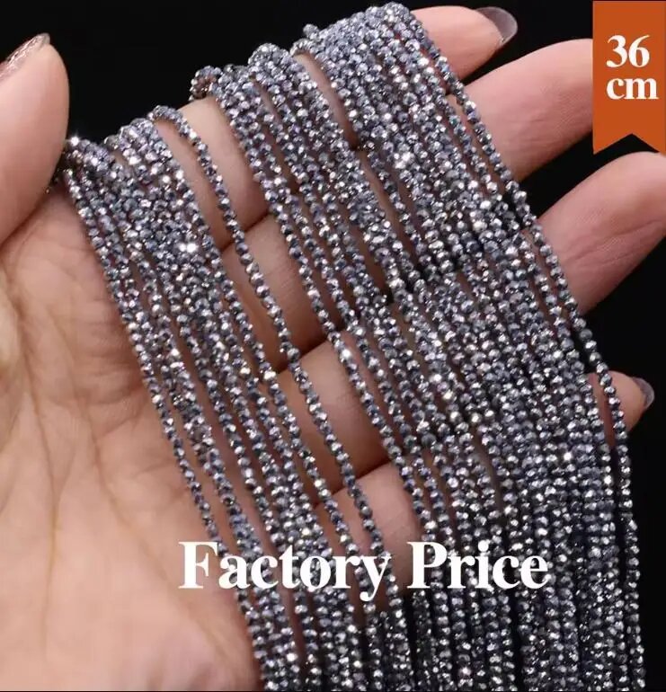 Натуральные серые бусины из шпинели, 10 штук, 2 мм, 3 мм, для 3mm(about 1200pcs), 10 strands