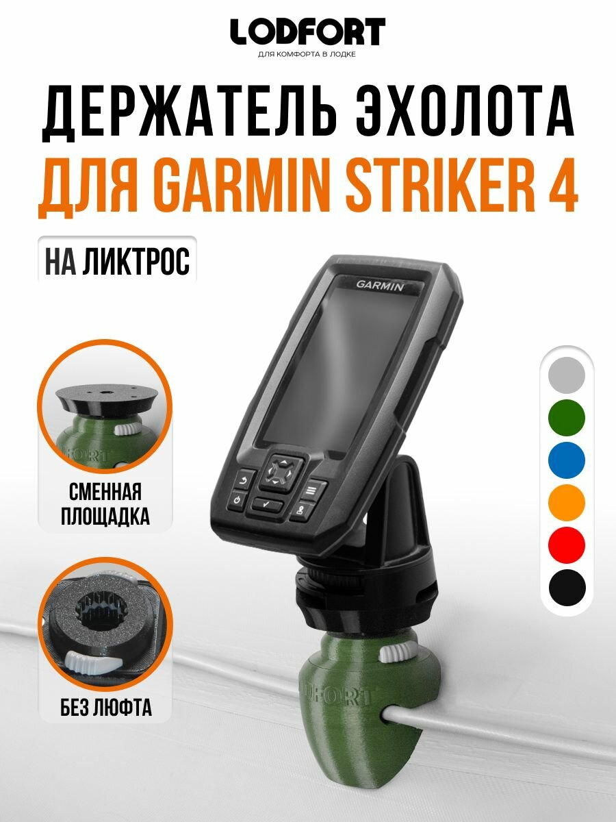 Держатель эхолота Garmin STRIKER 4 в лодку на ликтрос