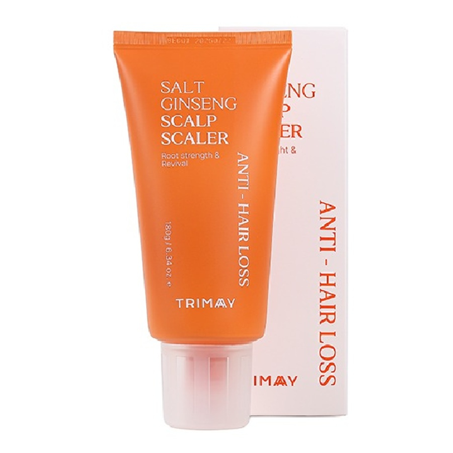Trimay Salt Ginseng Anti-Hair Loss Scalp Scaler 180ml Солевой скраб для кожи головы против выпадения волос с женьшенем