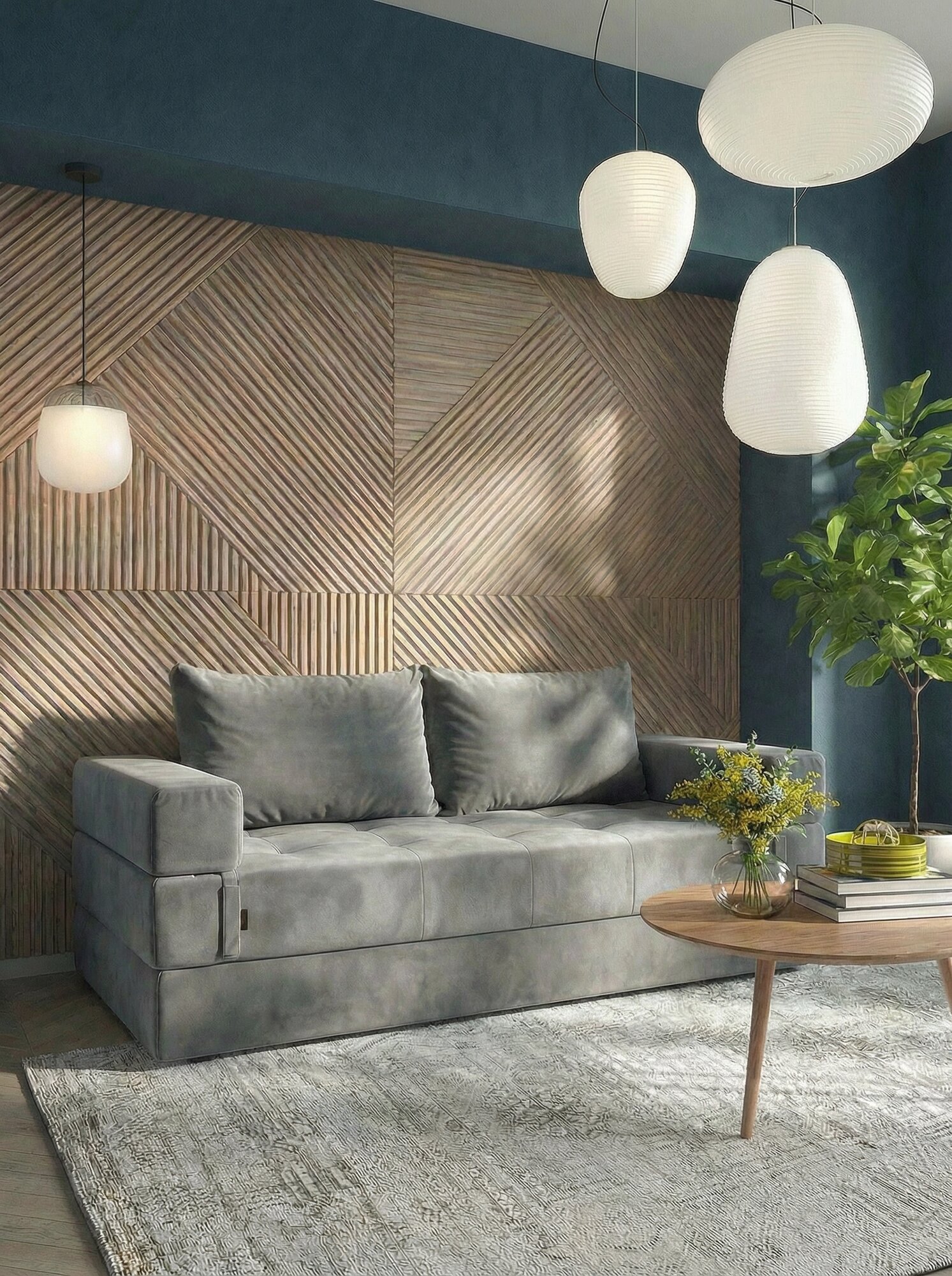 Бескаркасный диван 190 см Bubble Bag, диван в гостиную, диван кровать, двухместный, велюр