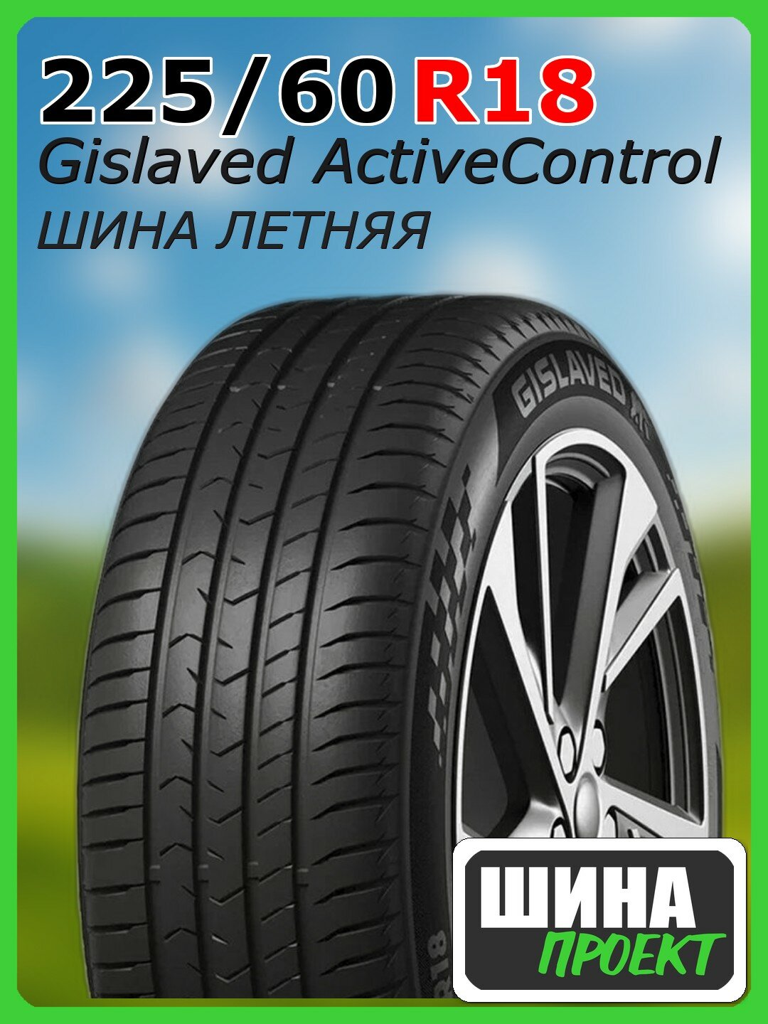 Шина летняя Gislaved 225/60/18 H 100 ActiveControl для легковых автомобилей 16100120280
