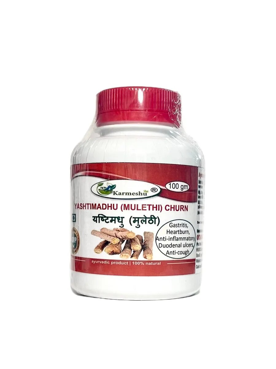 Яштимадху (мулетхи) чурн 100гр Кармешу
