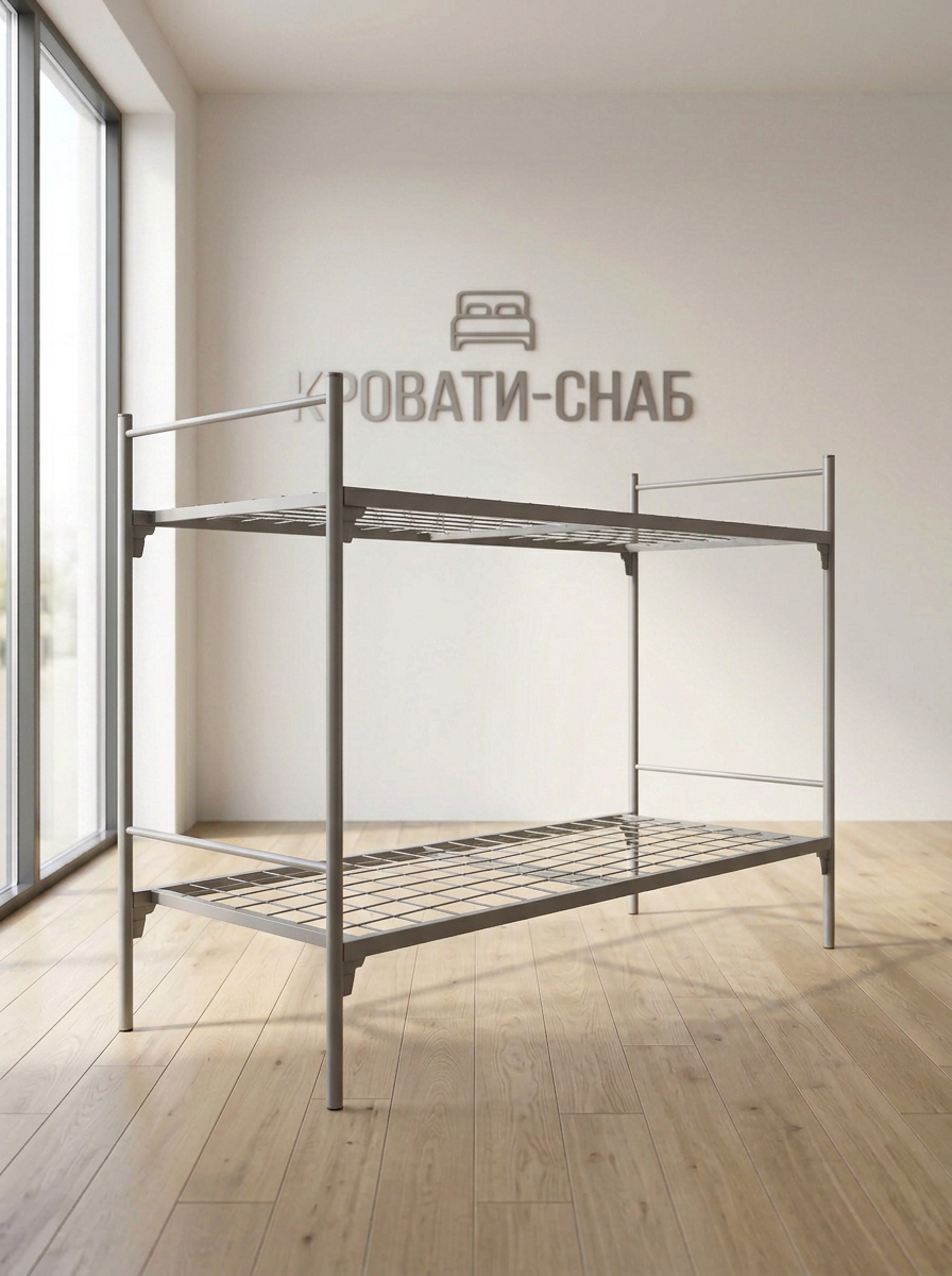 Кровать двухъярусная на металокаркасе (Эконом-4) РМ