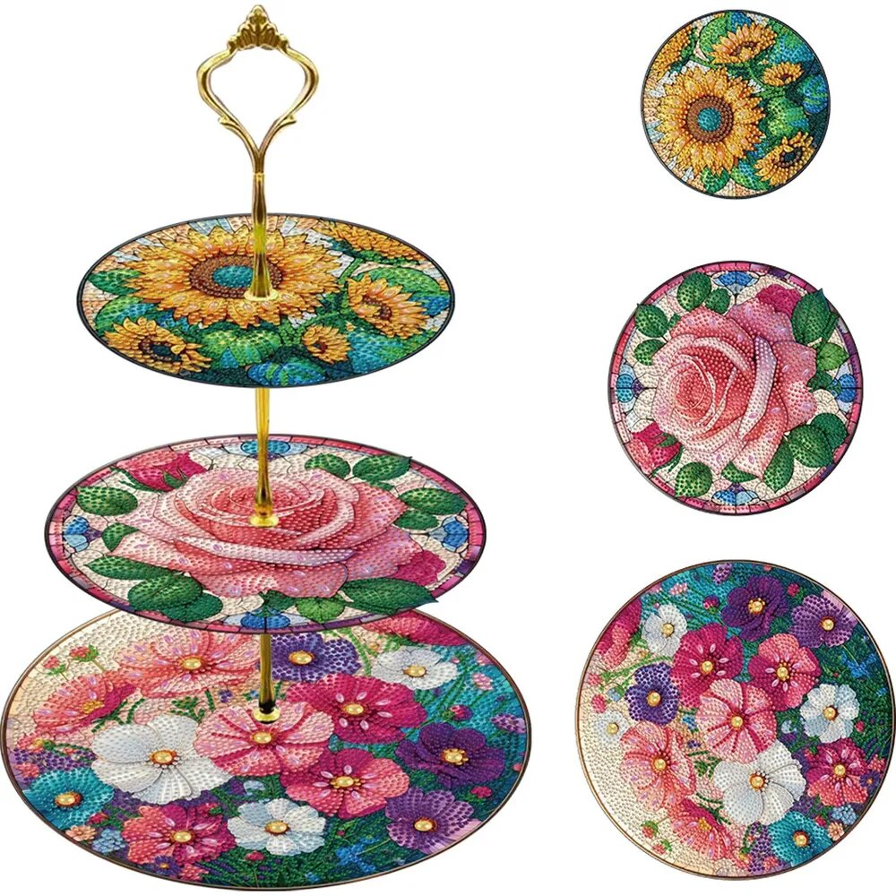 Межъярус для торта для пирожных, мороженого "AG1ZF4YC5RT8SC1TI3FN3-OUPMOFNHIX", диаметр 25 см, 1 шт