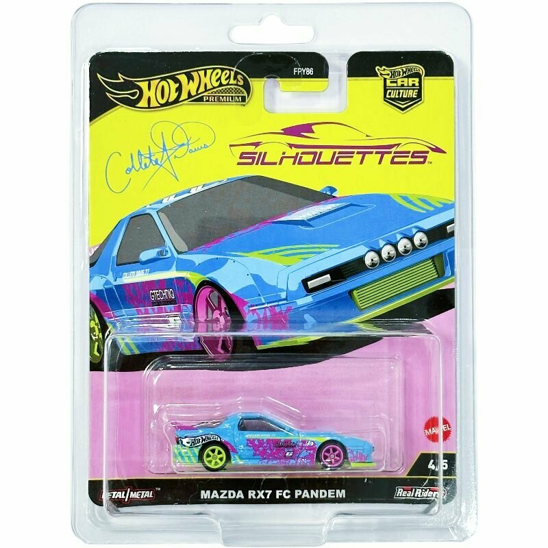 Hot Wheels Коллекционная машинка 1:64, серия Золотая метка, спорткар, литой металл(Мазда RX7 FC)