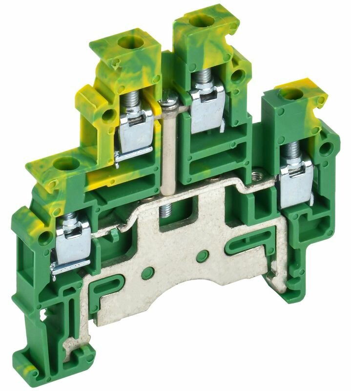 Колодка клеммная CTS-ML-PEN ARMAFIX земля 2 ур. 4кв. мм IEK YCT13-03-2-K52-004