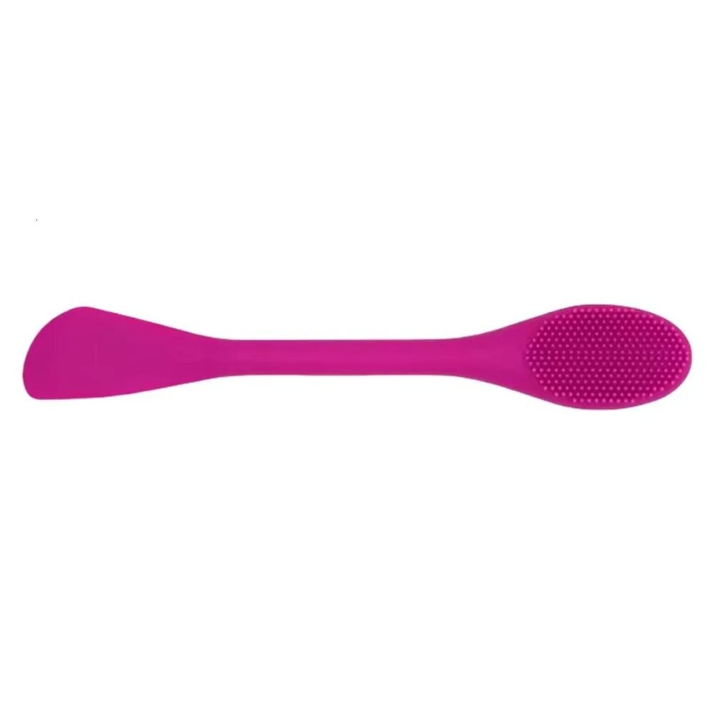 Силиконовый инструмент с двусторонним дизайном для нанесения масок и массажа, Роза красный