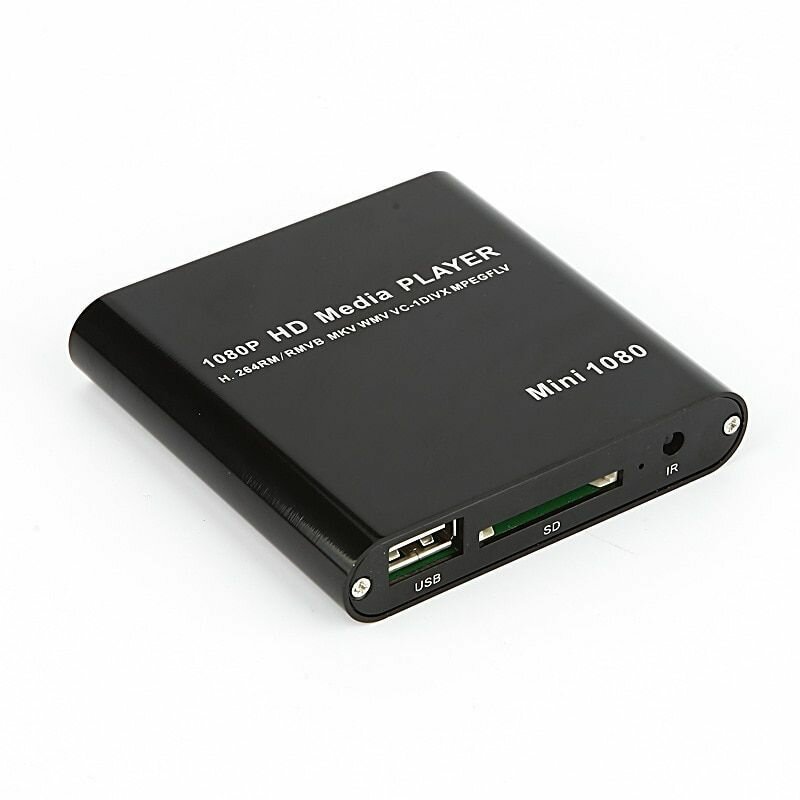 Внешний медиаплеер MKV H.264 HDD Мультимедиа Player Full HD 1080P USB с поддержкой SD Media TV Box RMVB WMV HDD Player