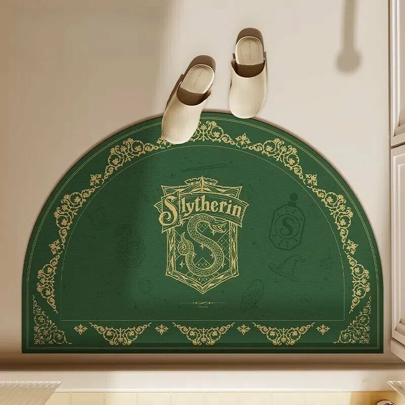 Коврик для двери Harry Potter, 45х70 см, Слизерин, полукруг