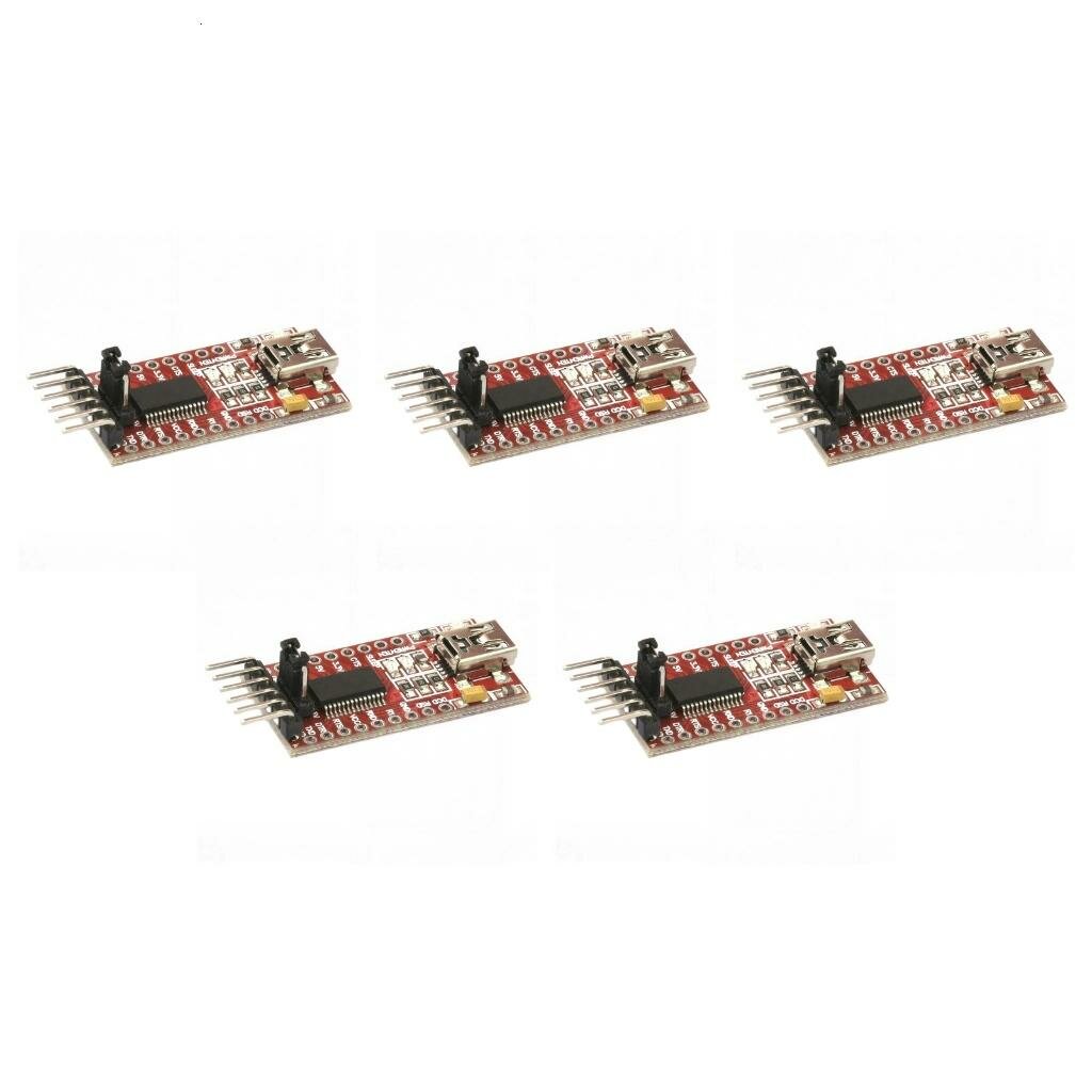 USB–TTL-преобразователь с переключением напряжения, 5 - USB-TTL красный