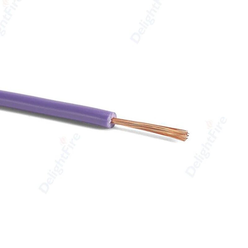DelightFire изолированный многоцветный медный провод 14 16 18 20 22 AWG 16AWG, purple, 5м