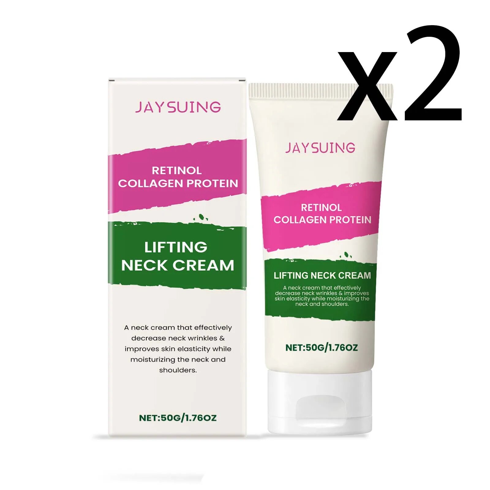 Jaysuing Крем для шеи с ретинолом 50 г 2x50g