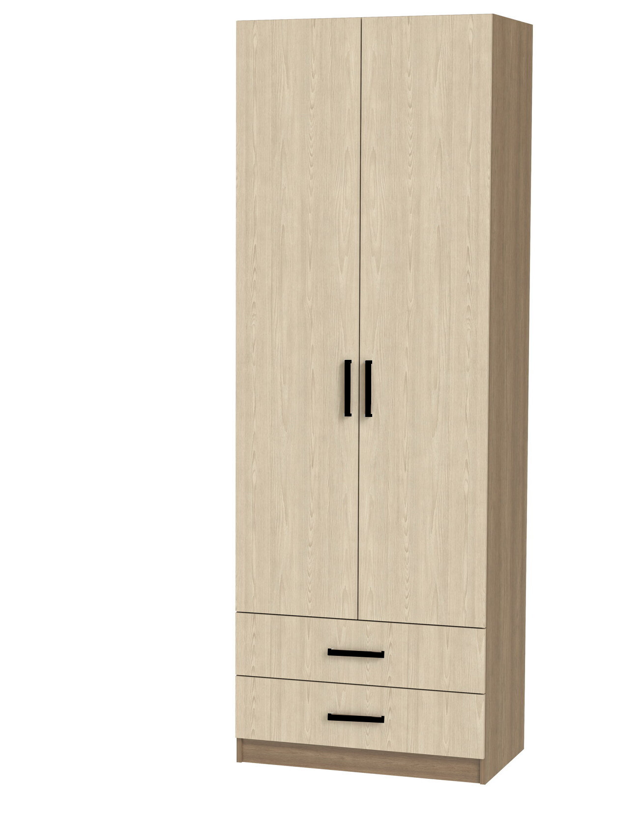 Шкаф-пенал для одежды Феникс М-5 80/210/52 Шимо темный/Шимо светлый