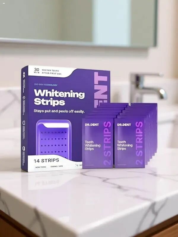 Отбеливающие полоски для зубов Dr Dent 14 шт