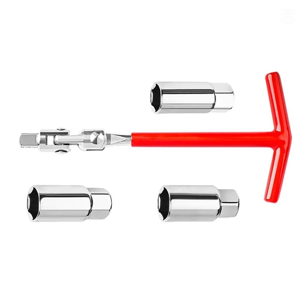 Набор свечных ключей трубчатый, L-образный, с удлинителем и головками, 200 мм, 478 г