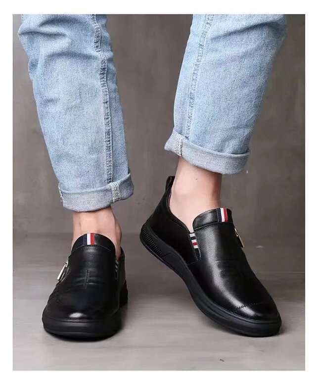 Белые мужские туфли из искусственной кожи, демисезонные, размер 41 — фото 1