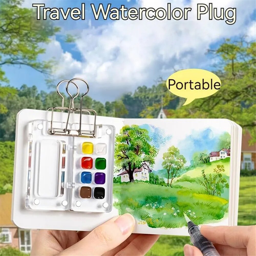 Палитра красок Travel Ready, набор, мини-палетка для красок Travel, акриловая, A