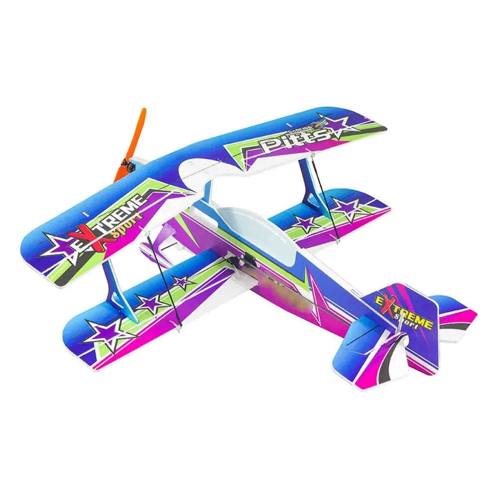 Радиоуправляемая плоскость DWH Pitts Xtreme Sport Самолет игрушка для улицы синий