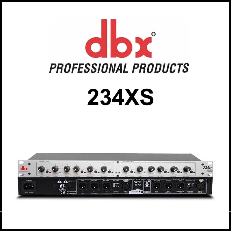 DBX 234XS Сабвуфер электронный кроссовер, 3-х частотный аудиопроцессор