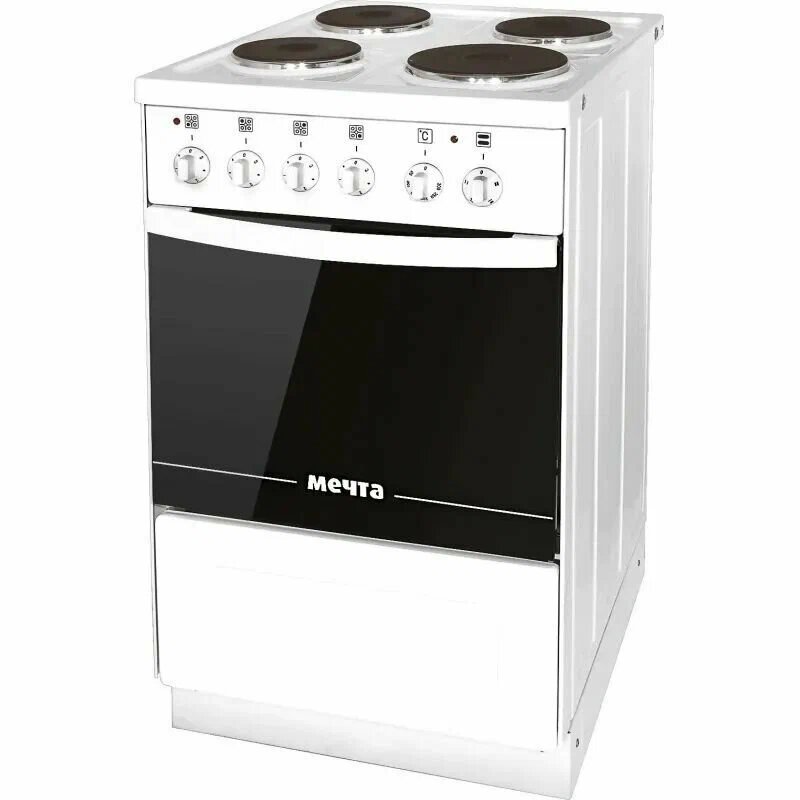 Электрическая плита Мечта 12-06-03 СБ, эмалированная поверхность, ящик для посуды