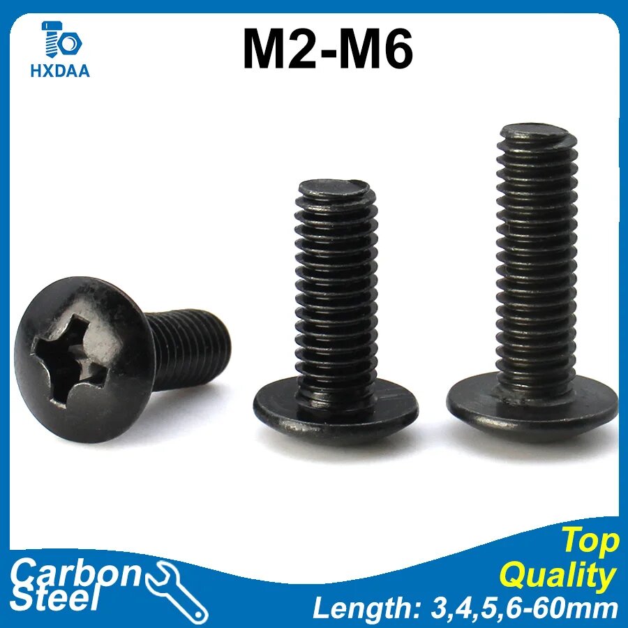 Крепежные винты XIAOCHAO М2-М6 черные M2.5 x20pcs, 20mm