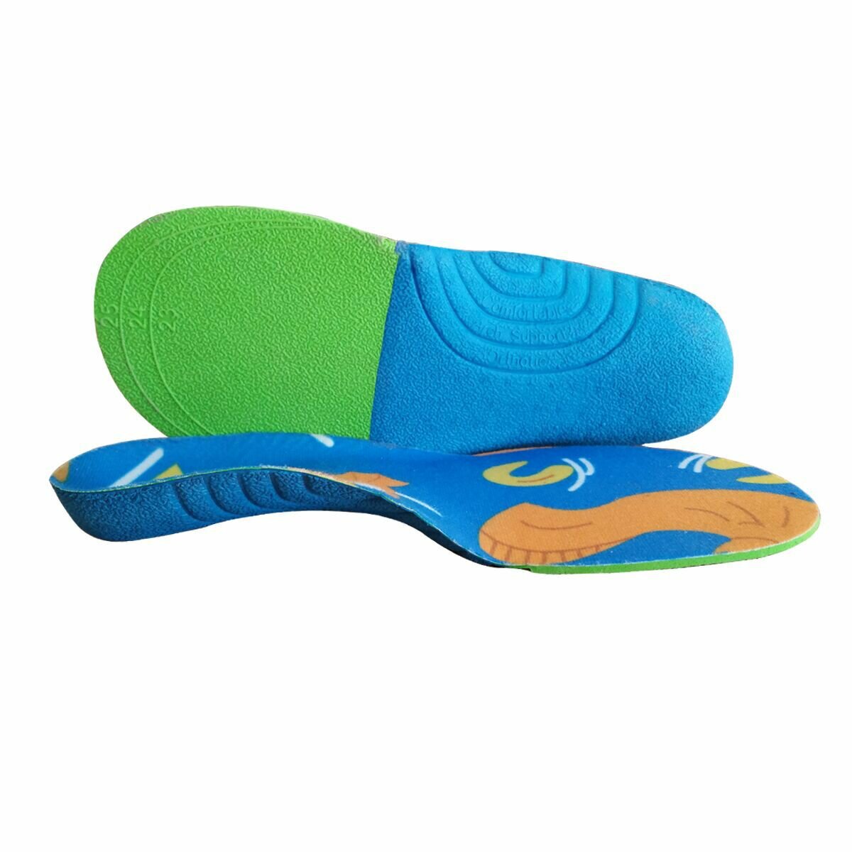 Детские ортопедические стельки для коррекции положения стопы, стельки для малышей при плоскостопии и вальгусной деформации стопы, функциональные влагопоглощающие и дышащие спортивные стельки для мальчиков и девочек.