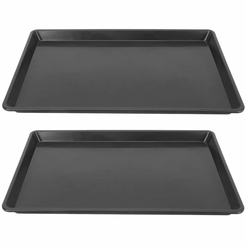 Чёрные Поддоны Для Клеток 2Шт 45X30X2 9Cm Простой В Уходе Антизапах Для Животных