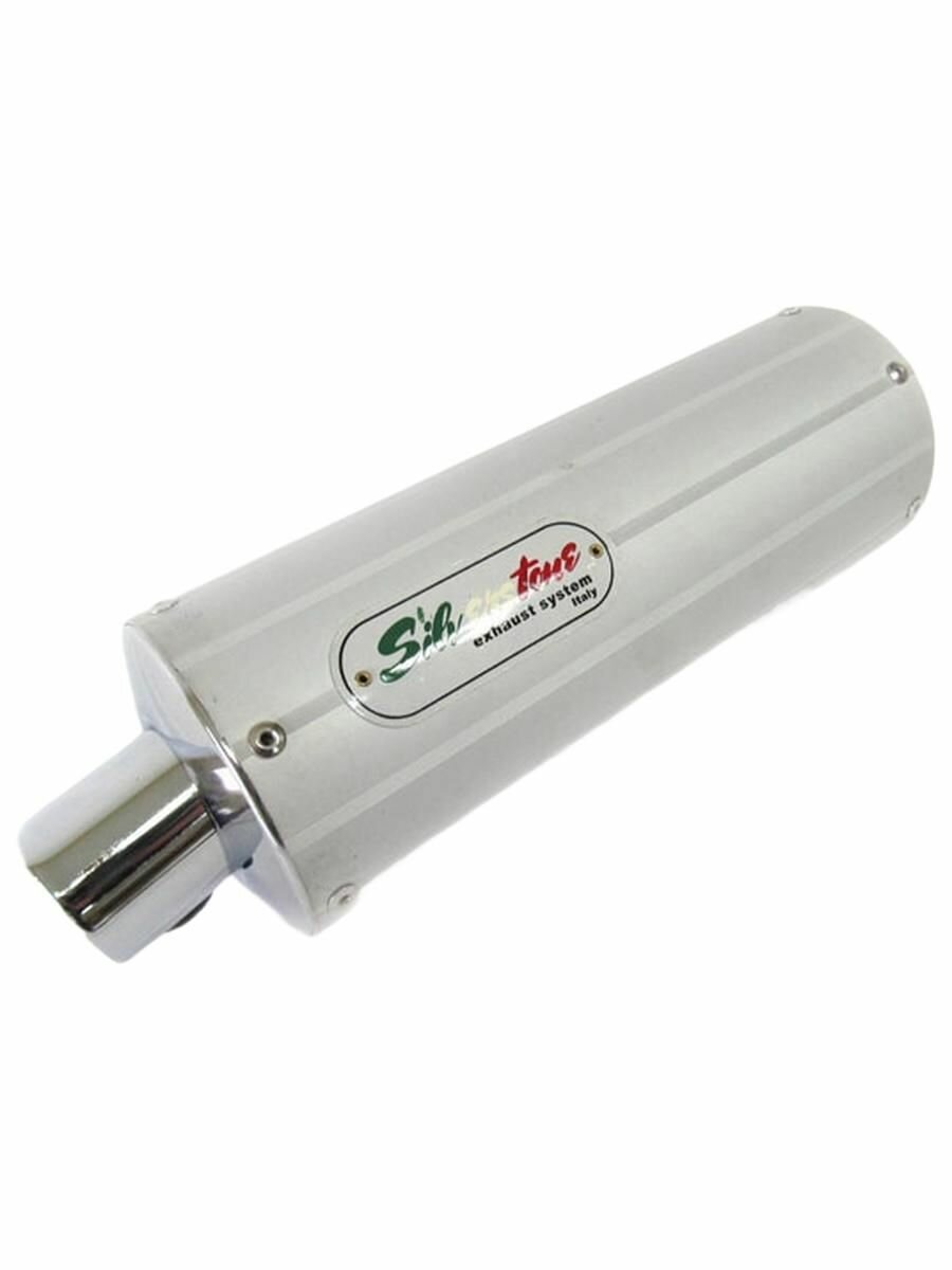 Глушитель резонаторного типа, сталь, скутер STELS Skif 50, 47200B20T001, 47200B20T000 (item:250)