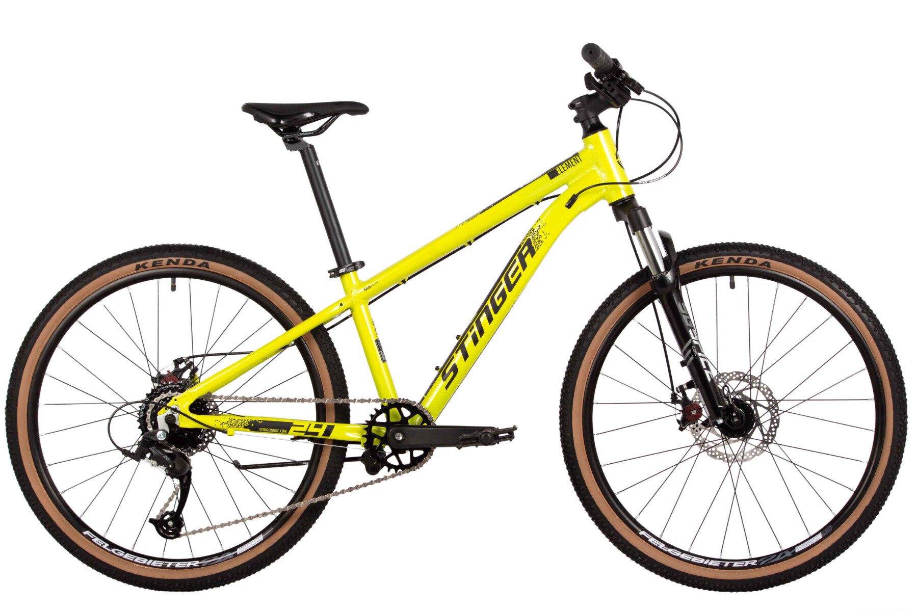 Подростковый велосипед Stinger Element Jr. (2025) 24 Зеленый (130-145 см)